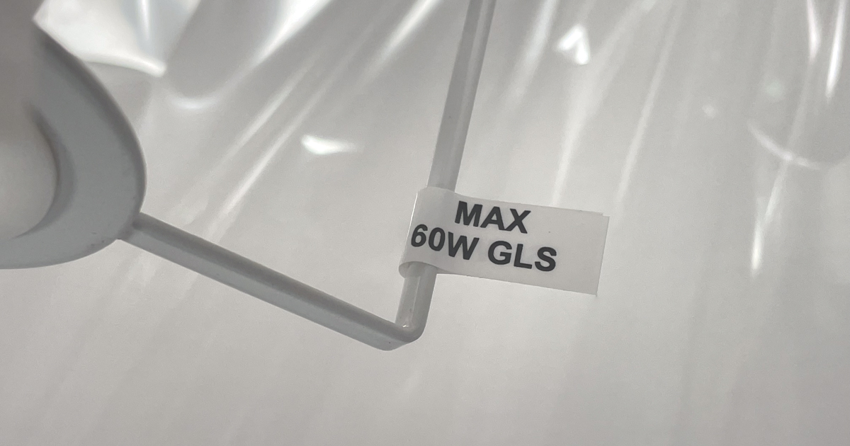 When the shade says 60w max…