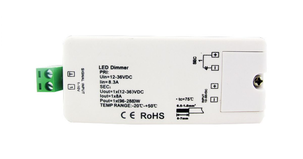 DIM1-10V: 1-10v Analogue Dimmer Module For 12v Or 24v LEDs