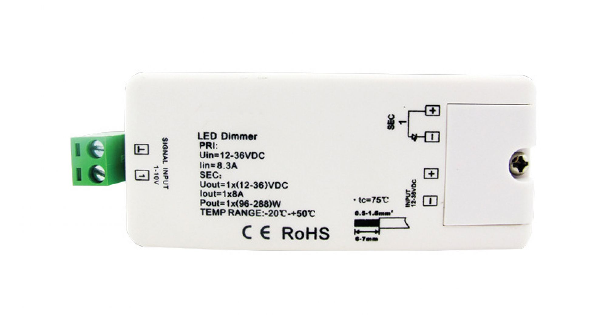DIM1-10V: 1-10v Analogue Dimmer Module For 12v Or 24v LEDs