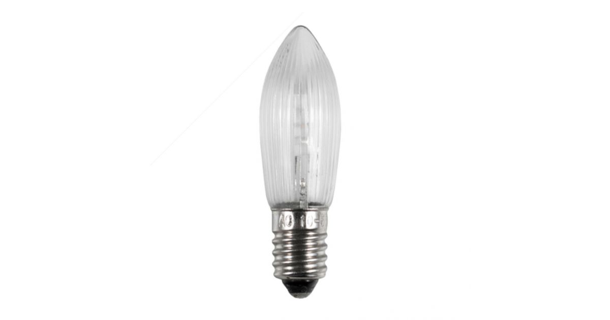 L654410559: 10v - 55v LED Ribbed Christmas Candle Bulb