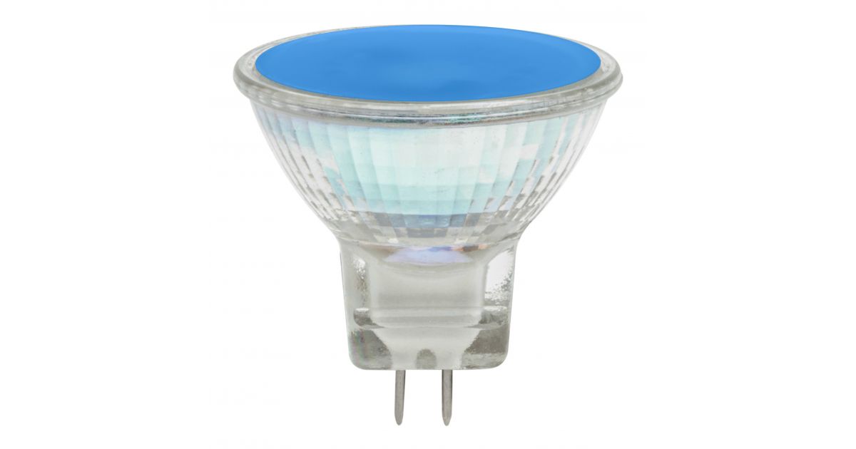 MR11/LED/2W/BLUE: 12v 2w LED MR11 GU4 Spot Bulb, Blue