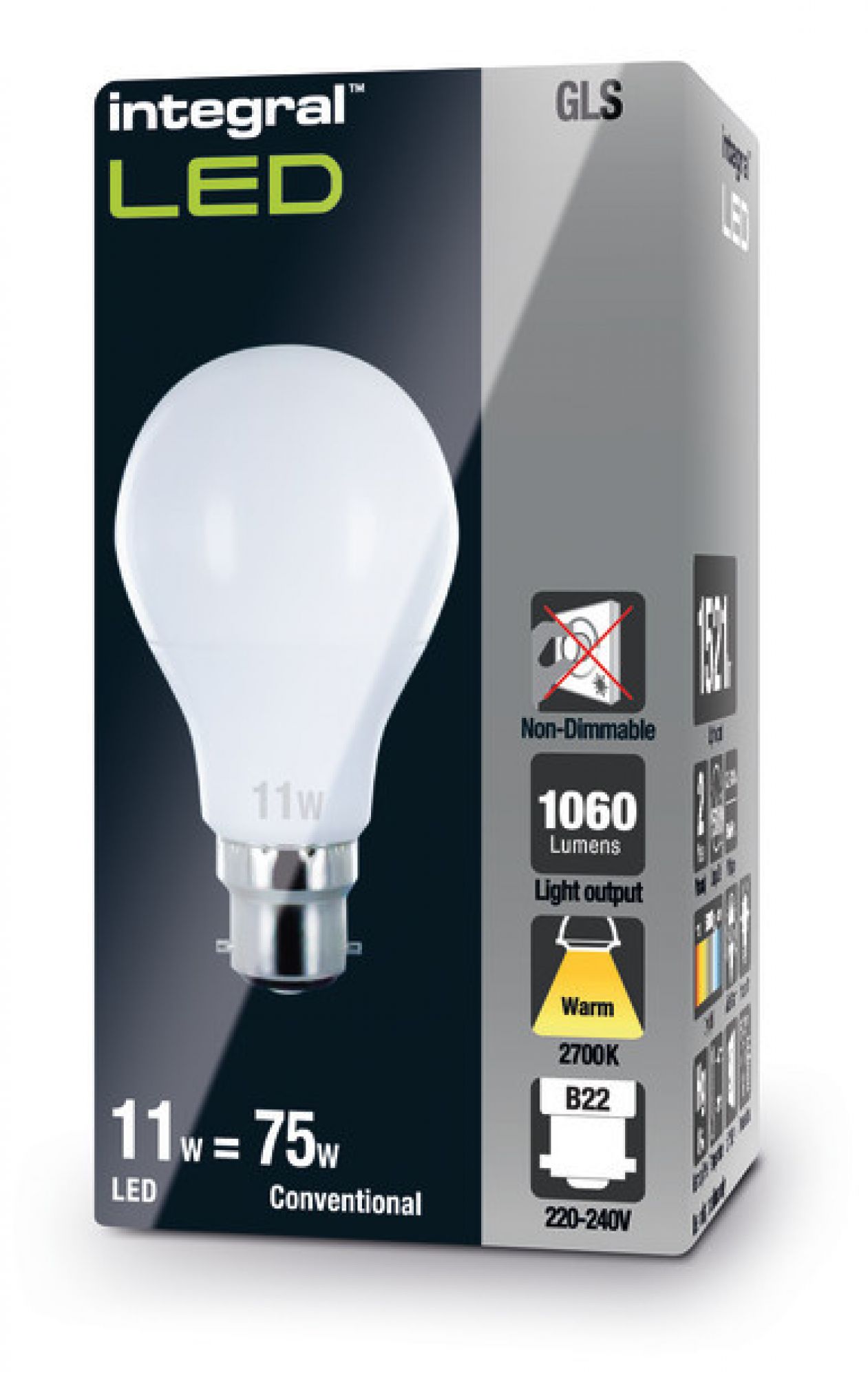 ILGLSB22NF031: 13w LED Classic Globe GLS, Non Dimmable
