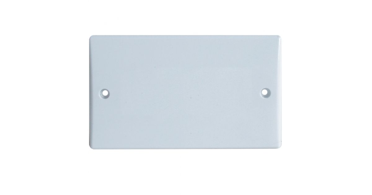 3489: 2 Gang Slimline Blanking Plate : Dencon Accessories