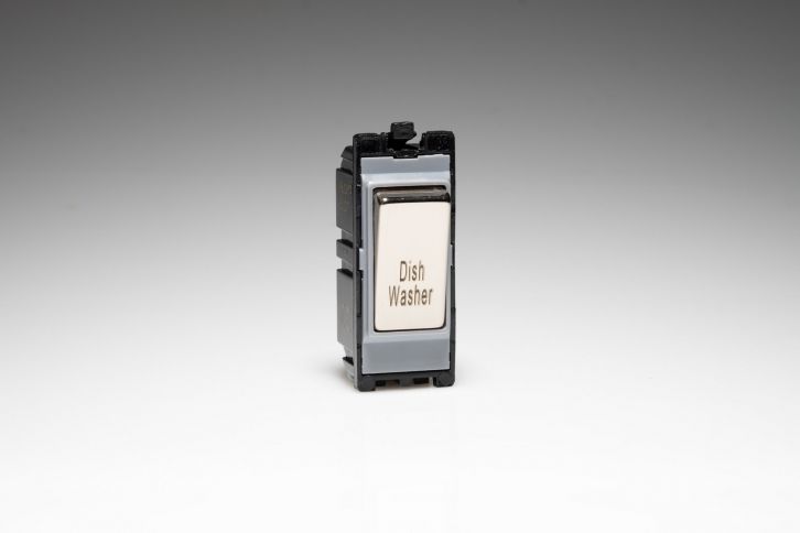 G201DS.DW: 20A Switch 'Dishwasher', Powergrid Module Steel