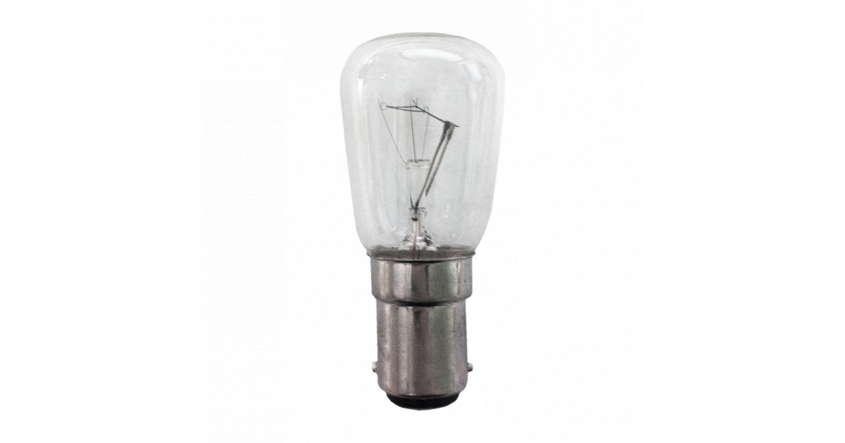 230v 15w Pygmy Light Bulb, SBC Small Bayonet Cap, B15, 63mm