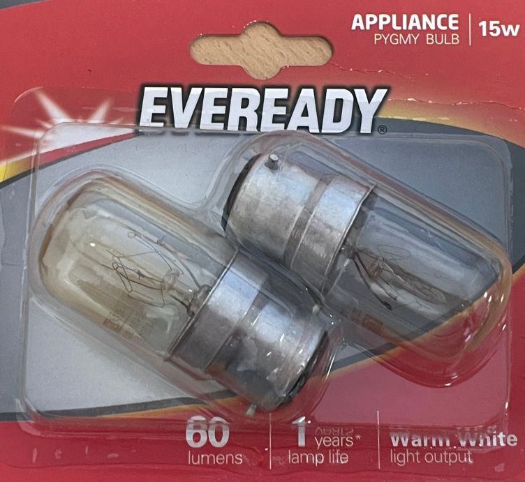B-Grade: 51054: 240v 15w Tungsten Pygmy Bulb, B22, Dimmable
