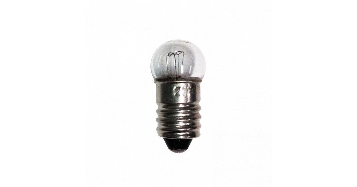 24v 2w E10 Miniature Pygmy Light Bulb, 24mm x 11mm, MES,