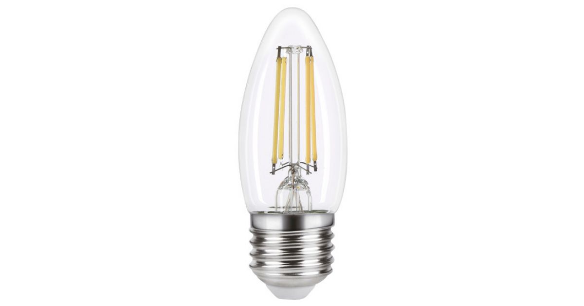 ILCANDE27DE076: 3.4w Filament LED Candle, Dimmable, 4000K