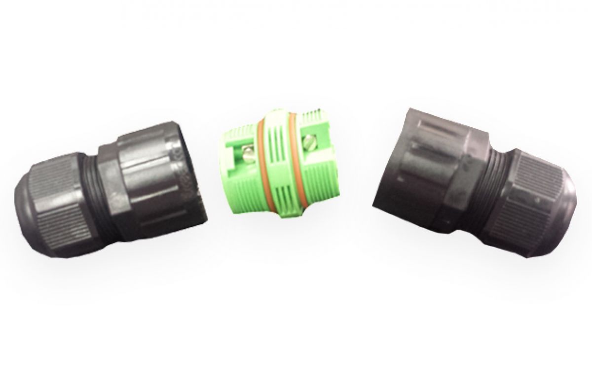 1930: 3 Pole Waterproof Solid Inline Connector, IP68, 16A