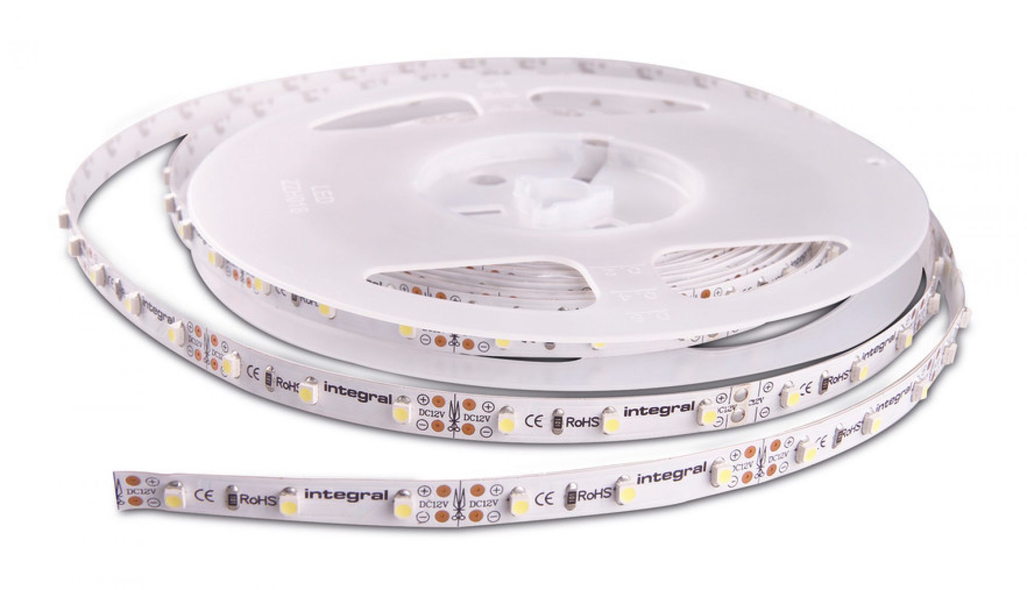 ILSTWHIA004E: 3528 SMD 12v 8mm LED Tape, 5m Reel, 6500K