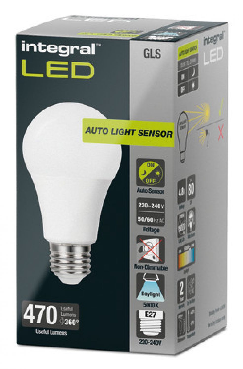 ILGLSE27SF119: 4.8w LED Dusk Till Dawn Sensor Light Bulb