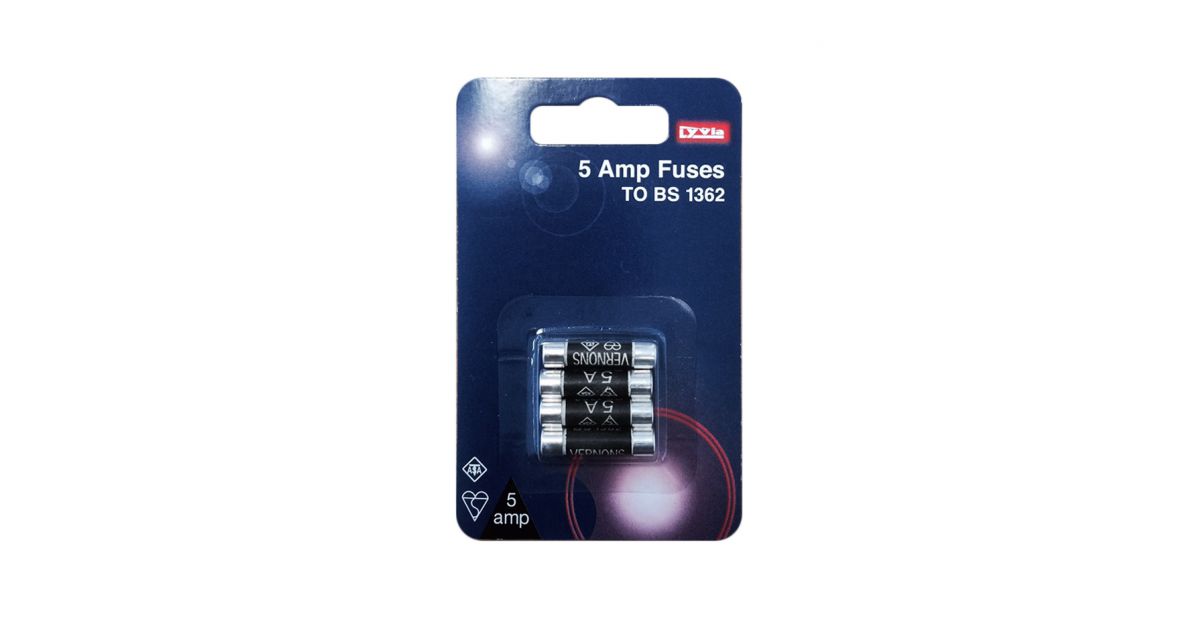 1005: 4 x 5A Plug Top Fuses, BS1362 : Lyvia Electrical