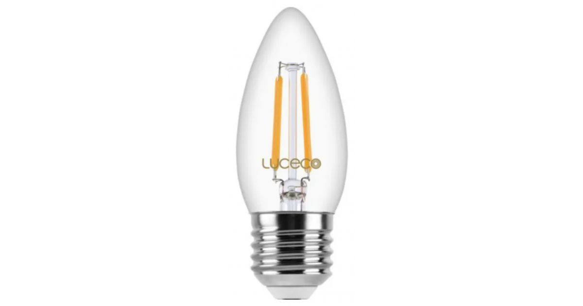LC27W4F47: 4w Filament LED Candle, Non Dimmable, 2700K, E27
