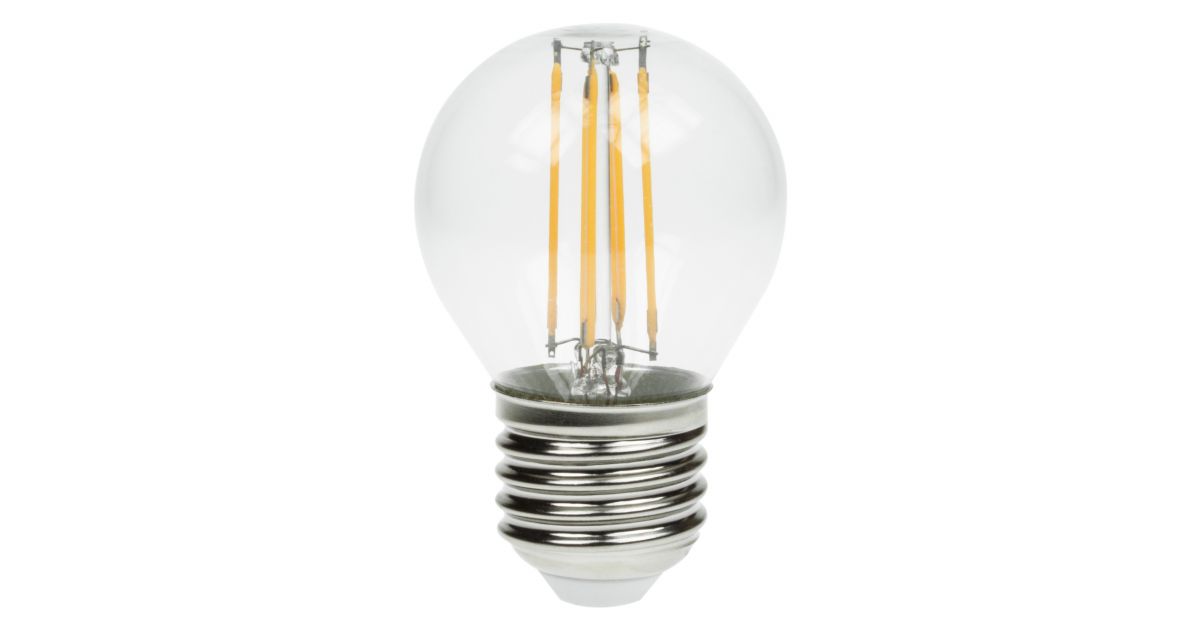 GOLF/LEDFIL/4W/ESD: 4w Filament LED Golf Ball Light Bulb