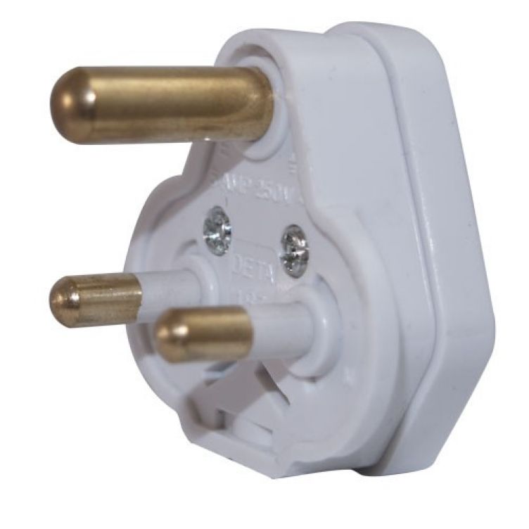 6052: 5A Round Pin Plug, BS546 : Lyvia Electrical