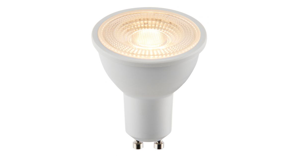 112548: 5w SMD LED GU10 Bulb, 3000K, Dimmable, 450lm, 60°