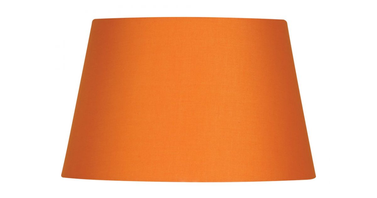 S901/6 ST: 6" Satsuma Orange Lampshade, Cotton, Tapered