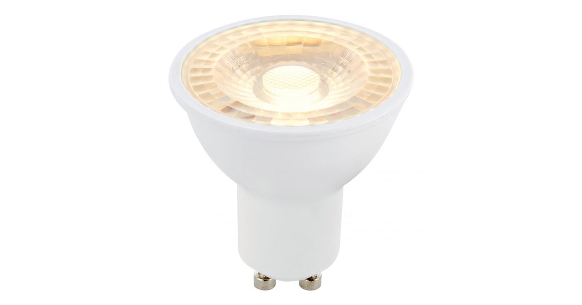78862: 6w SMD LED GU10 Bulb, 3000K, Dimmable, 470lm, 38°