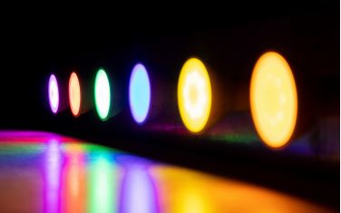 GU10/LED/7W/RED/DIM: 7w GU10 LED Light Bulb Red Coloured