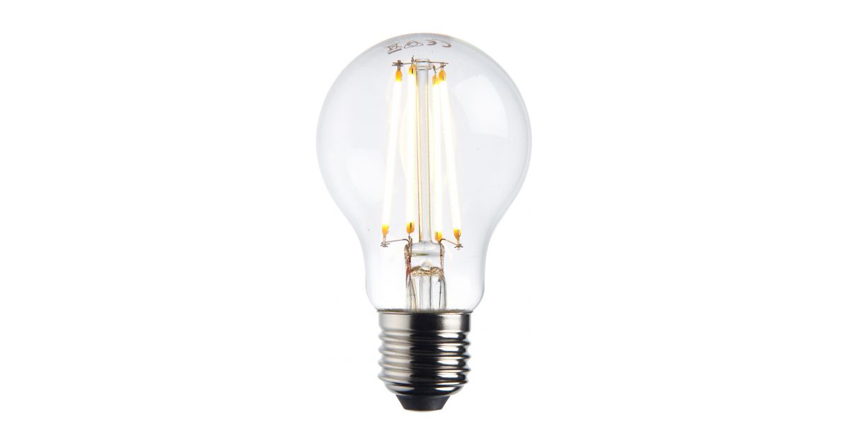 76799: 8w Filament LED GLS, E27, Dimmable, 2700K, 1100lm