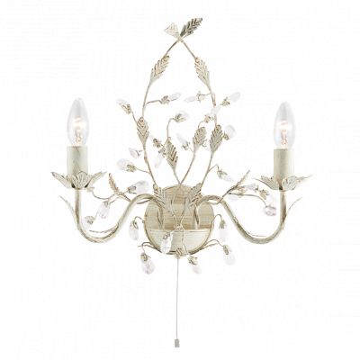 2492-2CR: Alamandite Wall Light, Cream/Gold : Searchlight