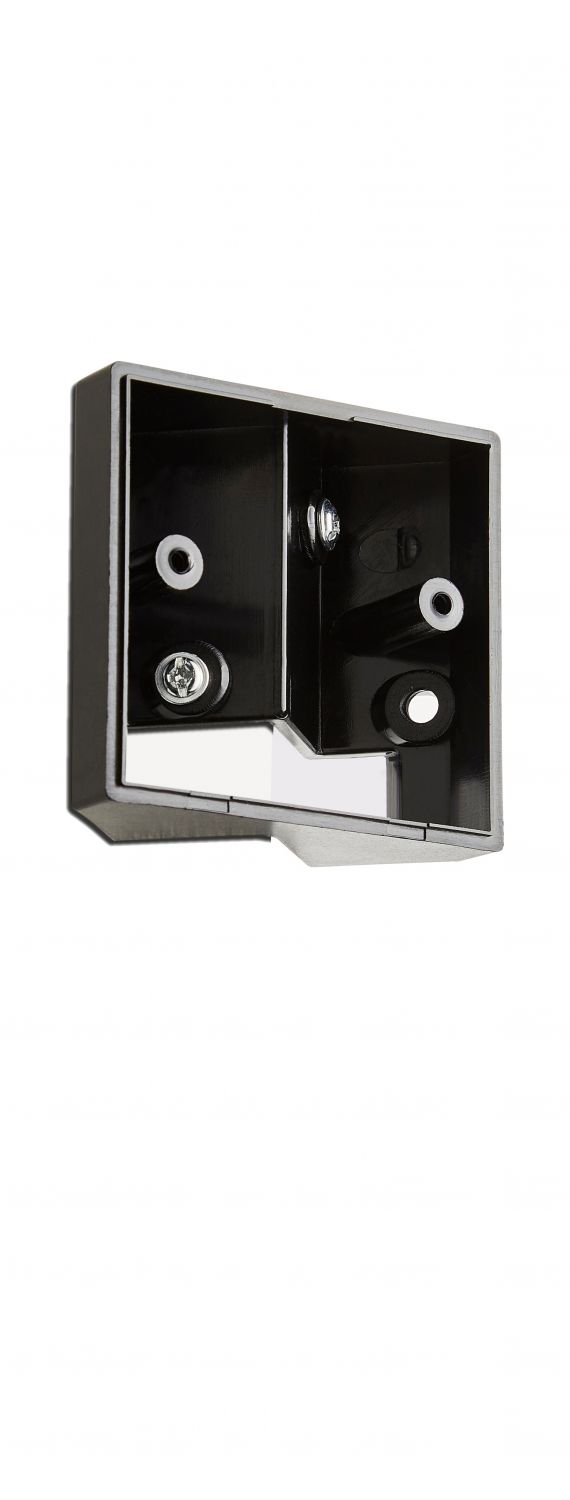 ZN-25152-BLK: Alia Corner PIR Sensor, IP44, Black, 12m Max