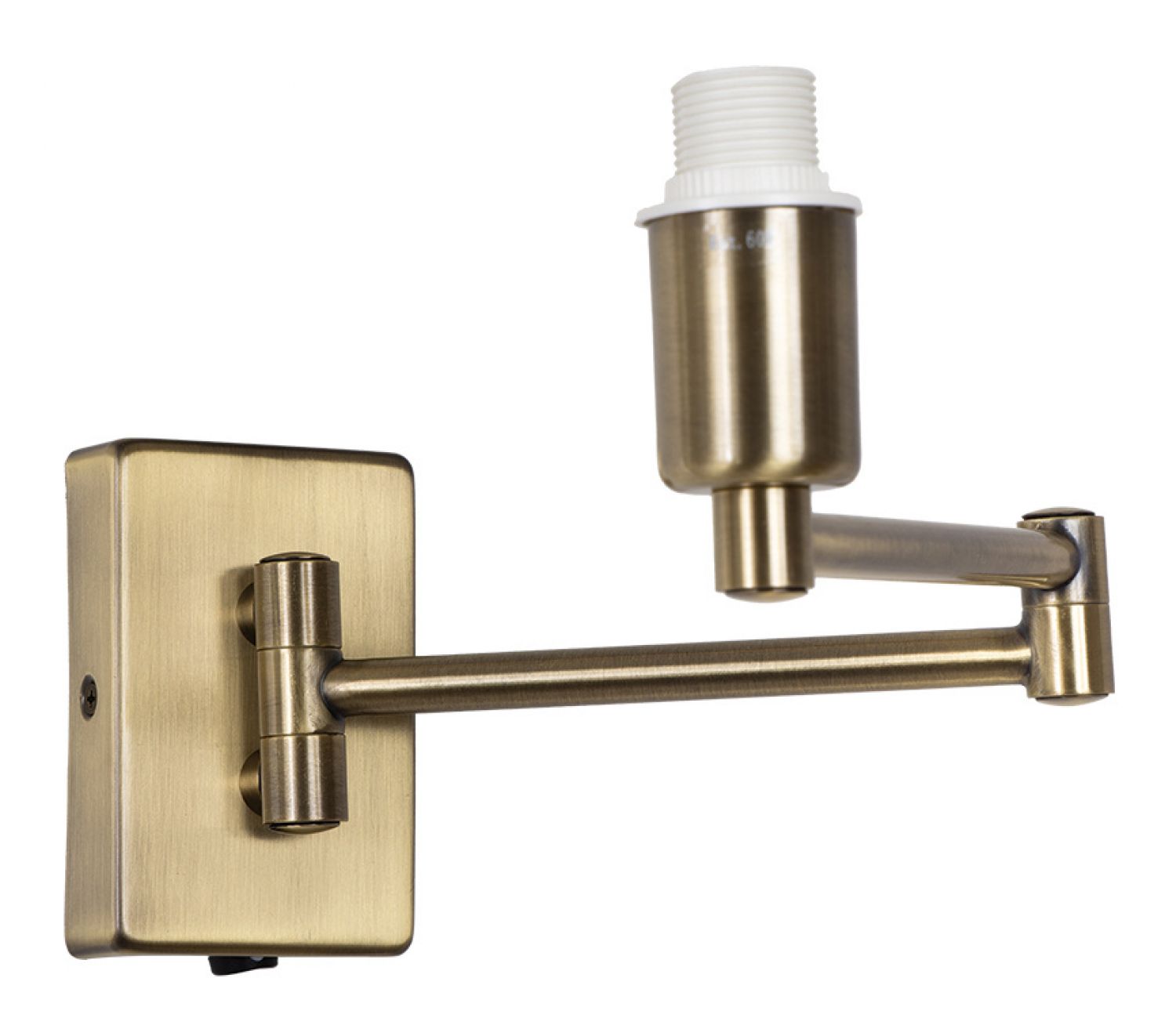 722 AB: Armada Double Swing Arm Wall Light, Antique Brass