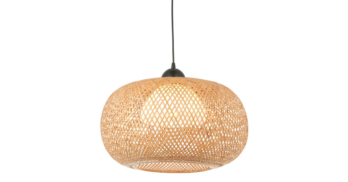 101572: Bali Light, Natural Bamboo Raffia Twine, Matt Black