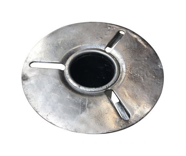 22039931: Galvanised Steel Post Base For Outdoor Garden