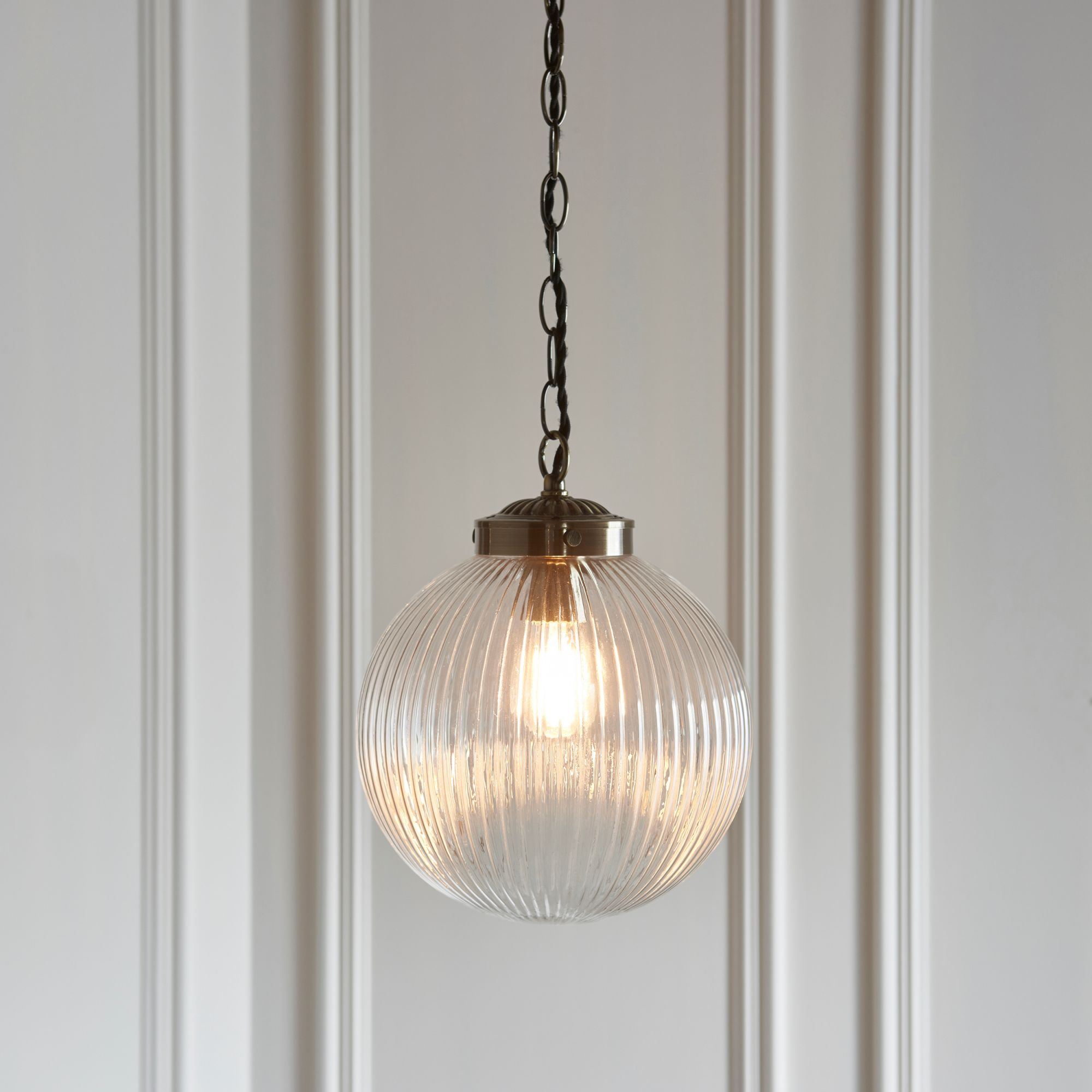 71123: Brydon Light, Antique Brass, 250mm : Endon
