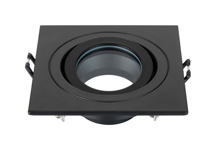 SPA-35725: Cali Tilt Downlight, IP65, Matt Black, Square
