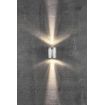 49701031: Canto 2 LED Galvanised Steel Double Wall Light