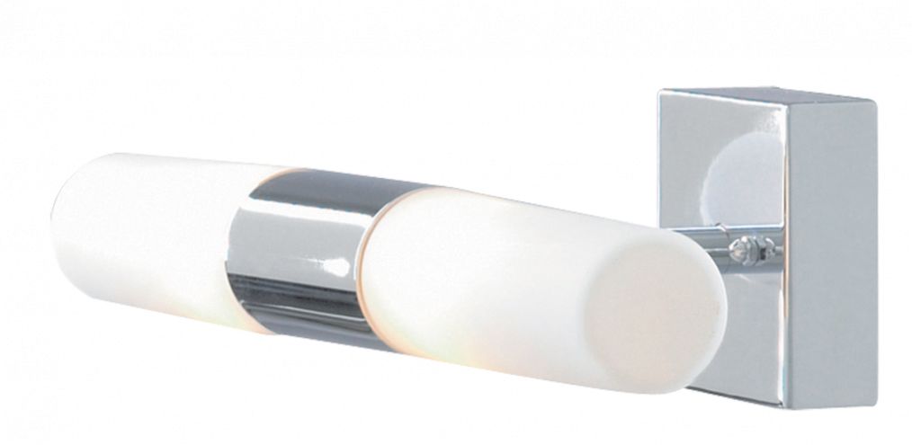 1609CC: Cawod LED Double Bathroom Wall Light, IP44 Chrome