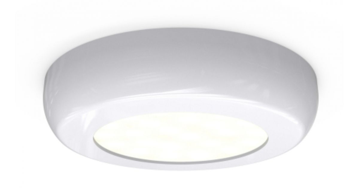 4L1/1200: Circular 2w LED Surface Mount Light, White, 3000K