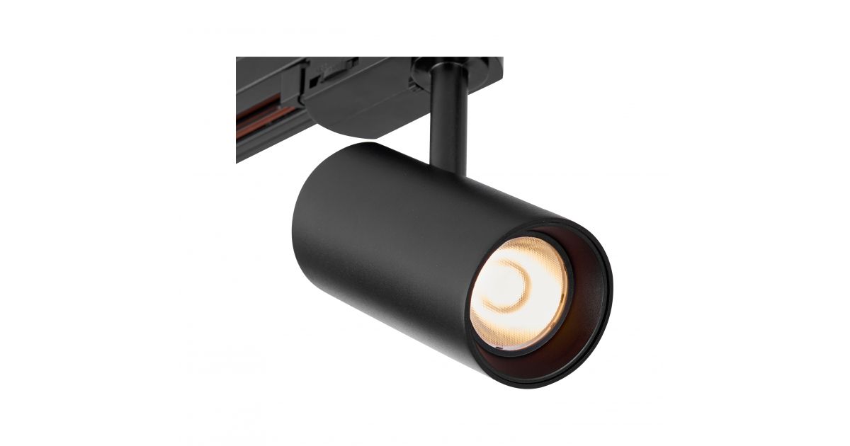 101628: ColtLED Track Spotlight Head, Matt Black, 15w
