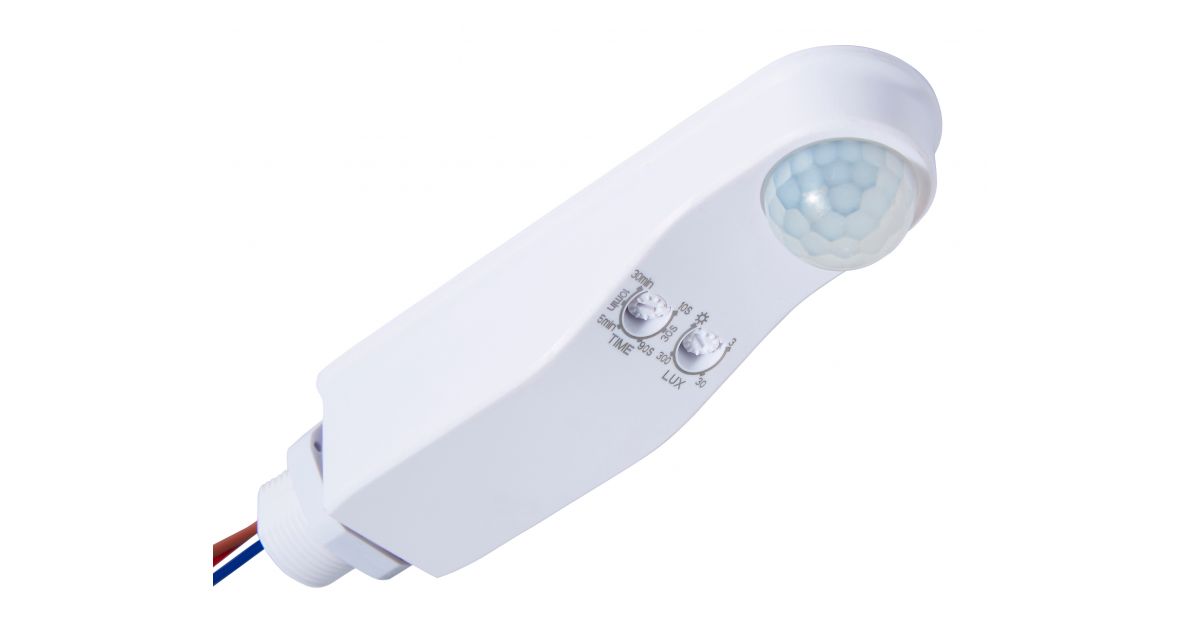 ZN-38600-WHT: Dion Batten PIR Motion Sensor, IP44, White