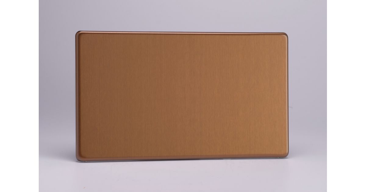 XDYDBS.BZ: Double Blanking Plate, Urban Screwless Brushed