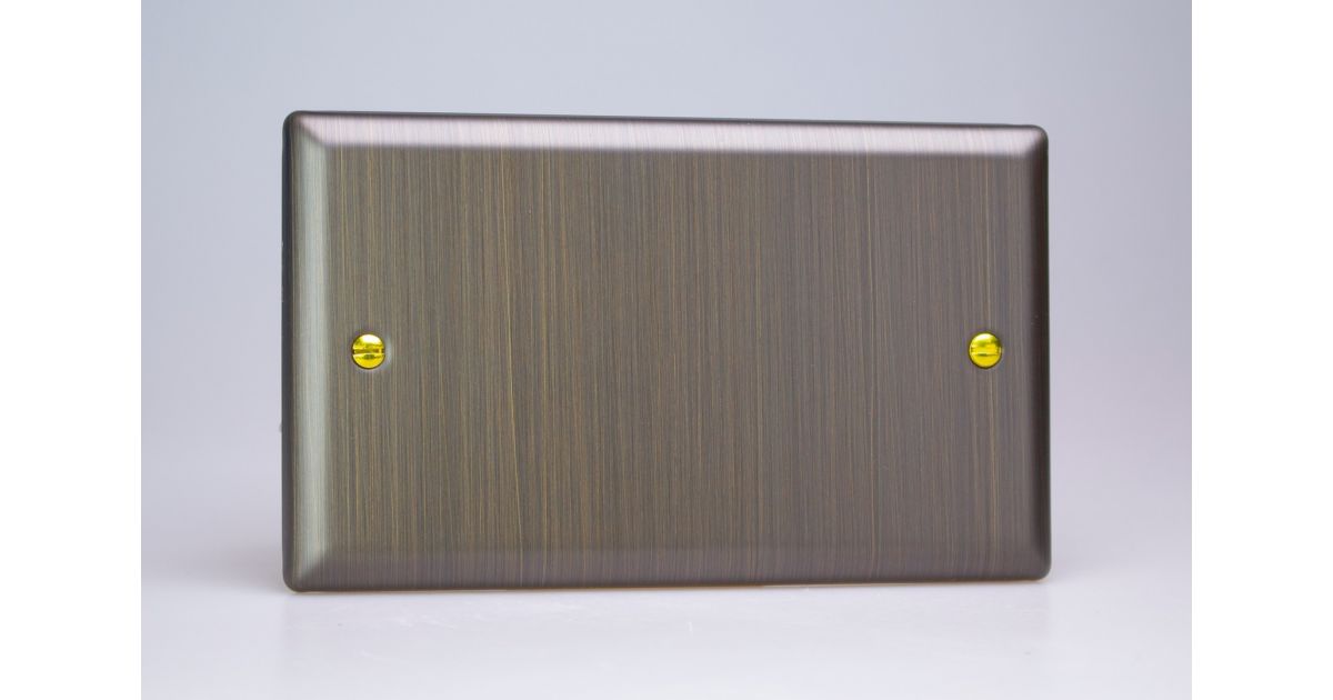 XYDB.AB: Double Blanking Plate, Urban Antique Brass