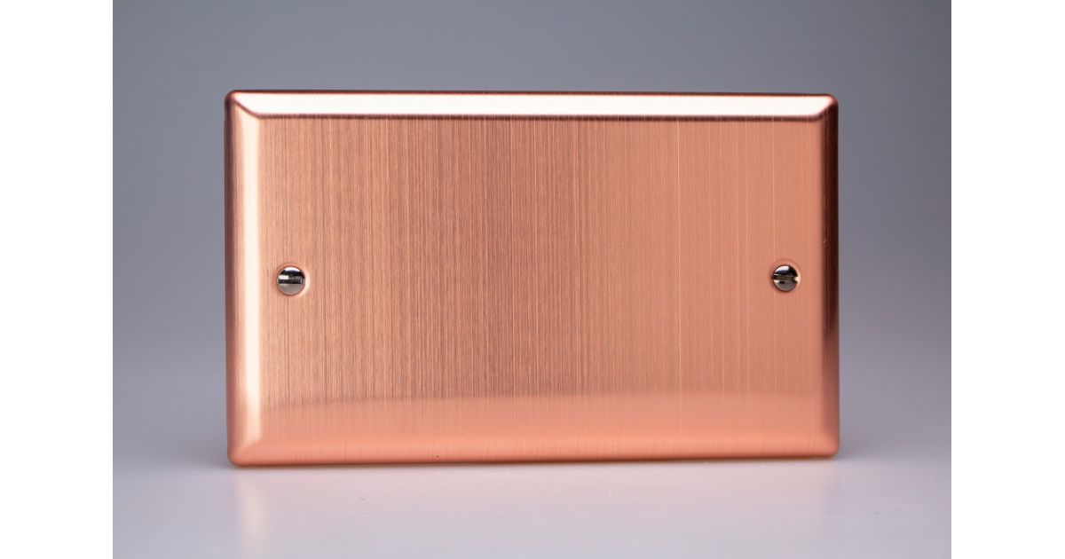 XYDB.BC: Double Blanking Plate, Urban Brushed Copper