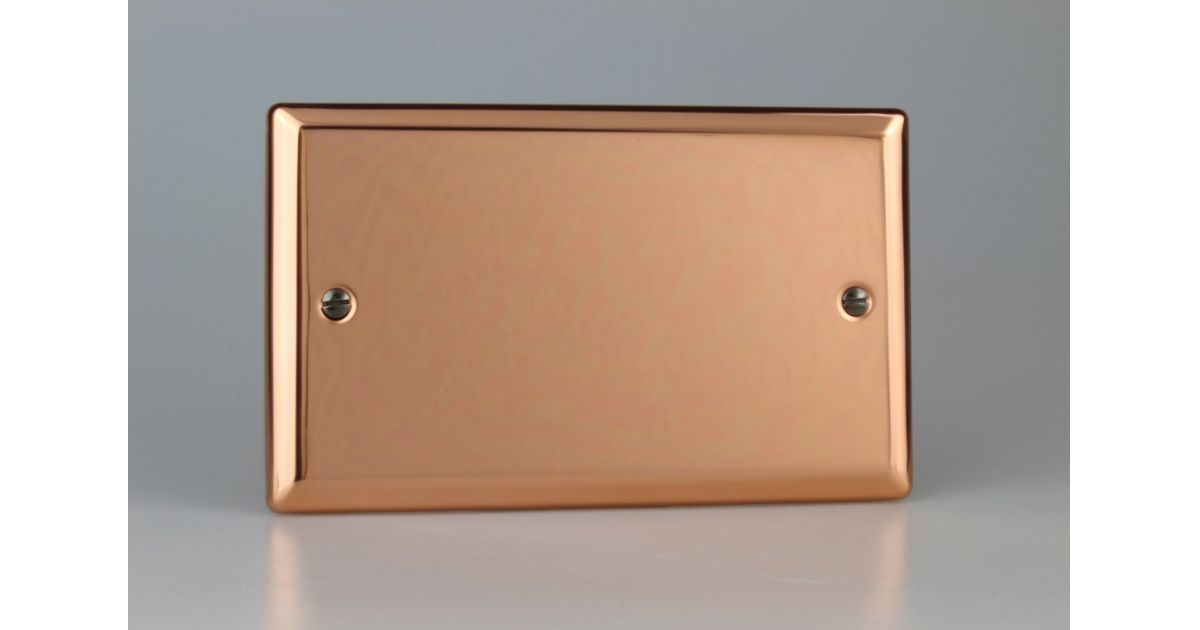 XYDB.CU: Double Blanking Plate, urban polished copper
