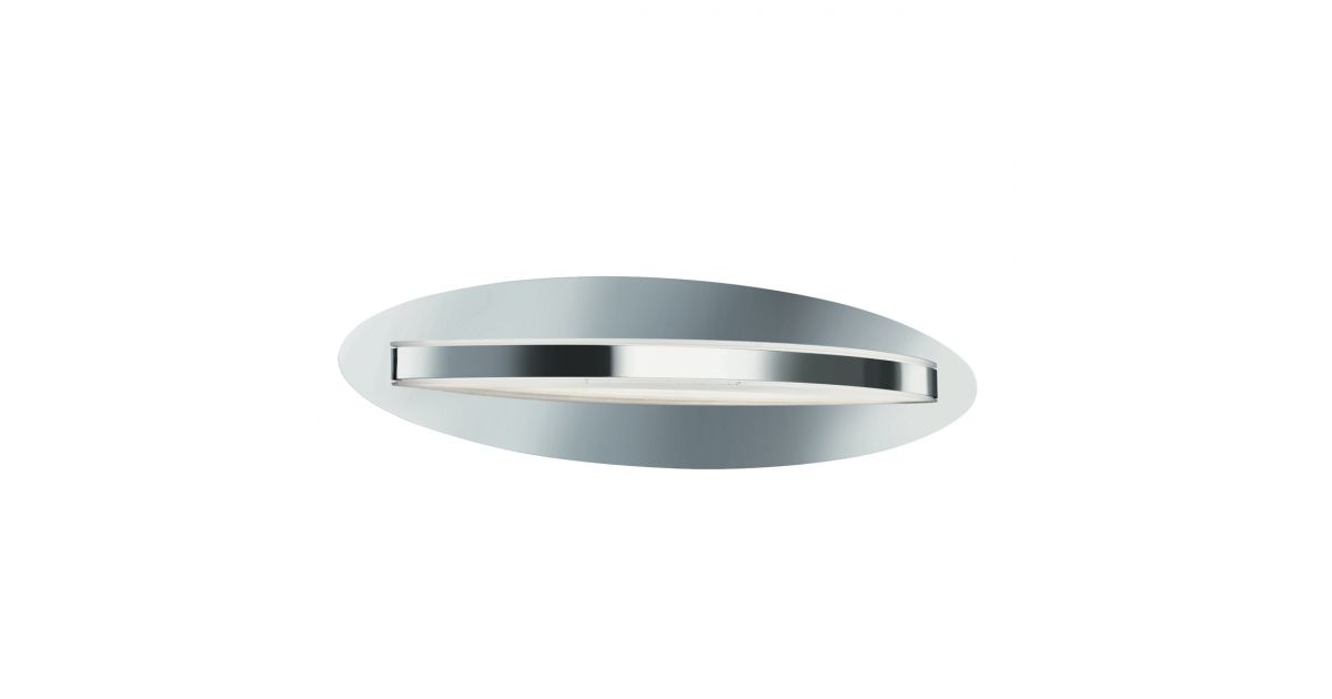 5912CC: Ebba LED Wall Light, Low Energy, Chrome, Glass