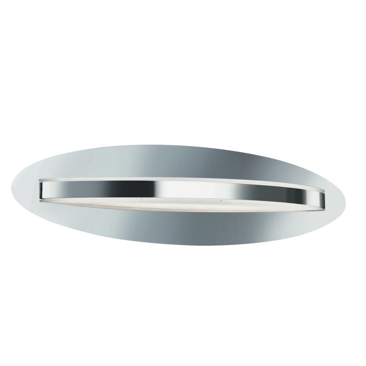 5912CC: Ebba LED Wall Light, Low Energy, Chrome, Glass