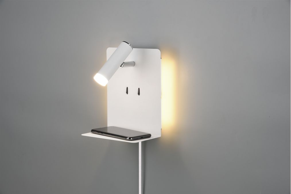 222570231: Element LED Wall Light, Matt White, Backlight