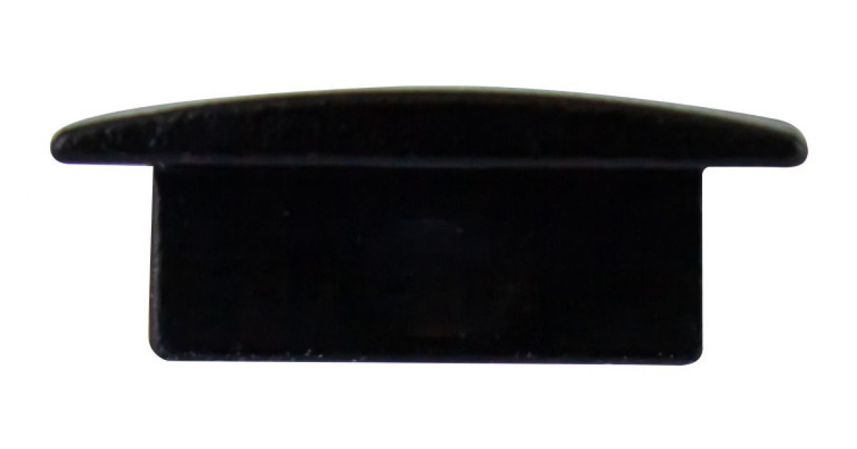 ILPFA074B: End cap without cable entry, black, for 10mm x