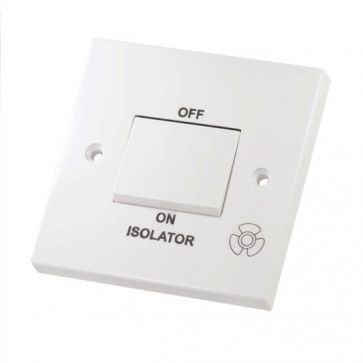 LG208: 10 Amp Fan Isolator 3 Pole Switch Plate, Triple