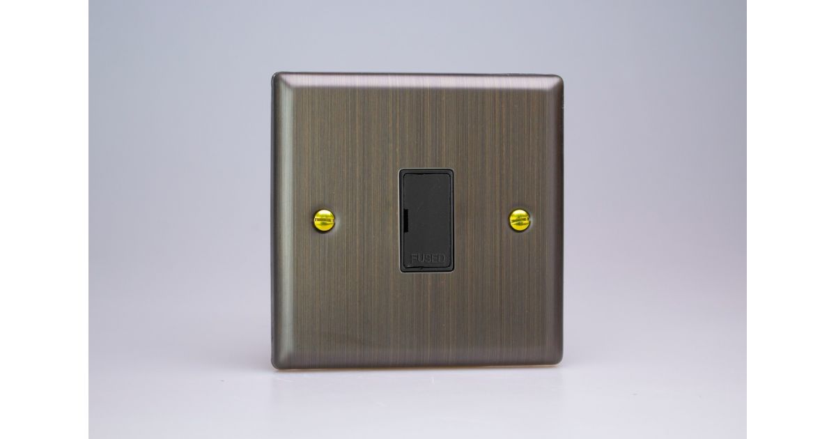 XY6UB.AB: Fused Spur, Urban Antique Brass + Black Insert
