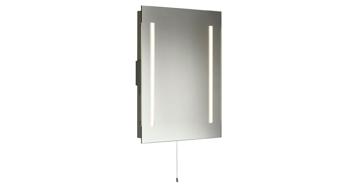 72360: Glimpse LED Illuminated Mirror, IP44, Shaver Socket