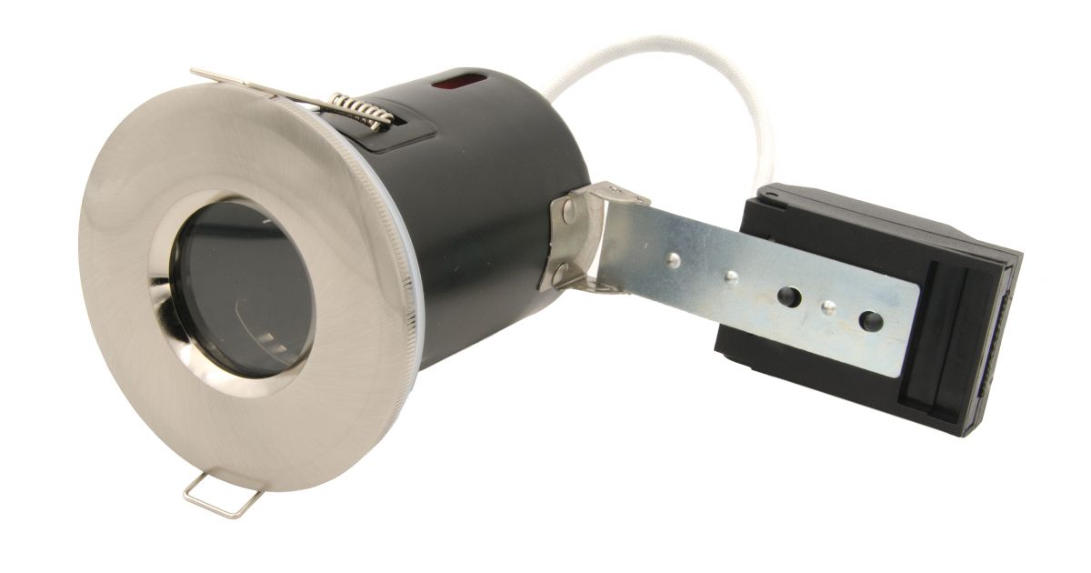 LLSFR-D-BN-GU: GU10 IP65 Downlight, Brushed Nickel, Down