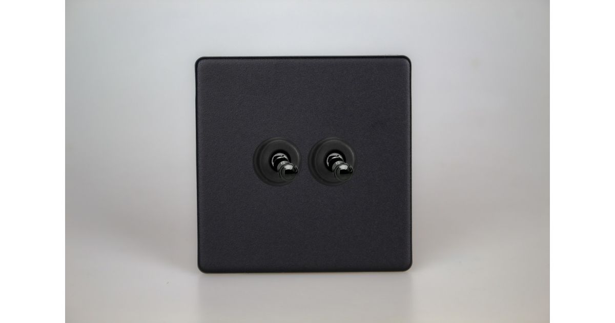 XDYT71S.MB: Intermediate & 2-Way Toggle Switch, 10A, 2-Gang