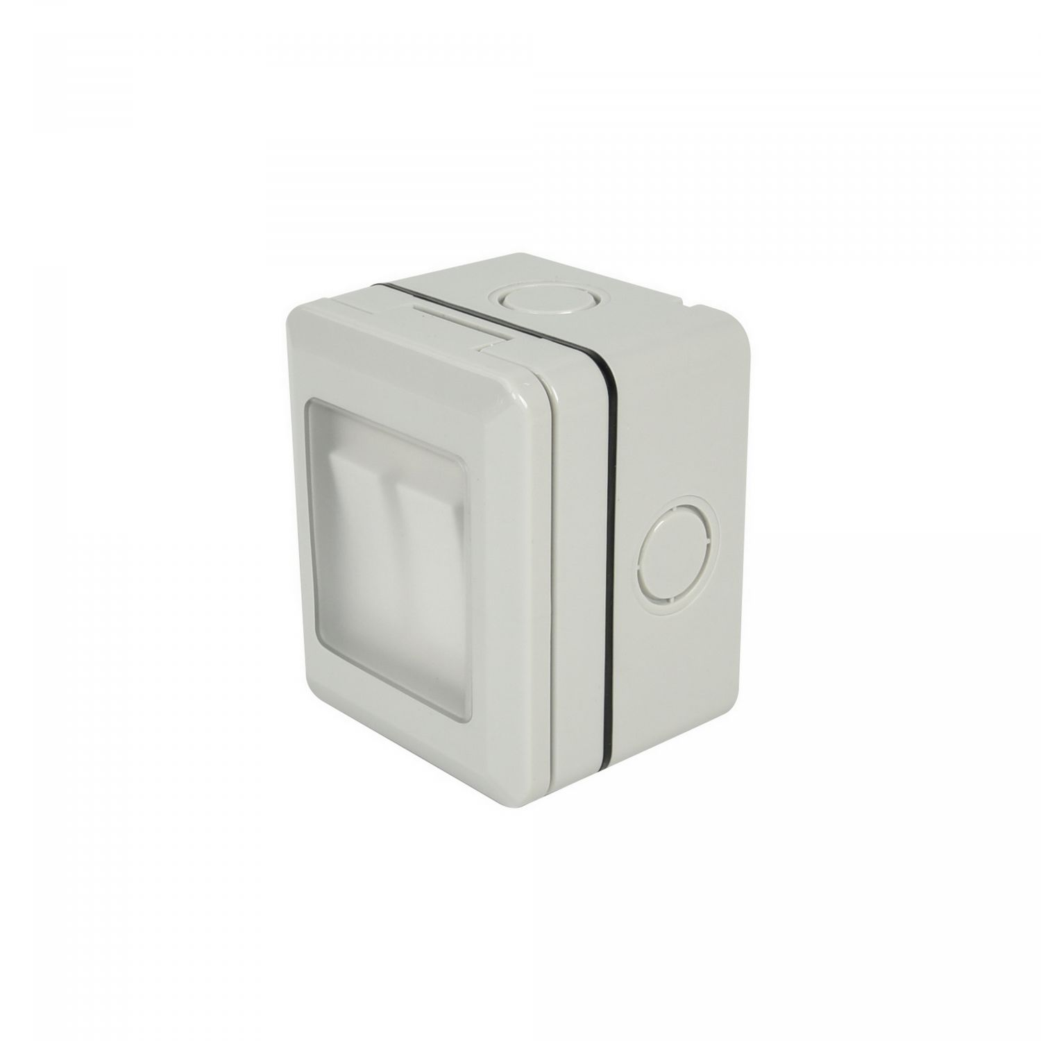 6422: IP54 Outdoor Double Switch, 2 Gang, Way, 10A